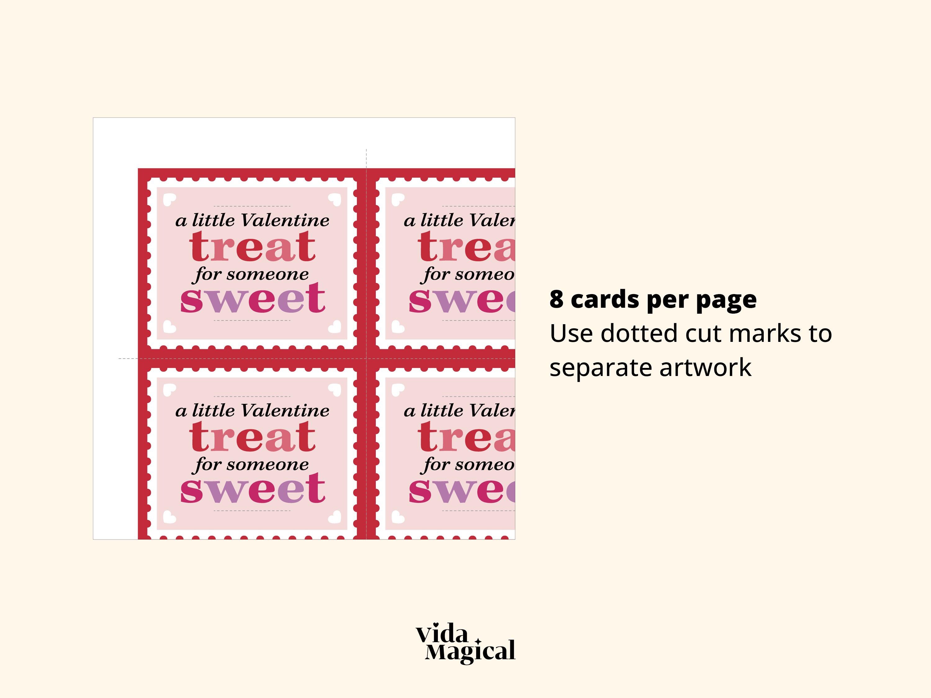 Valentine's Day Lollipop Holder Printable Instant Download Sweat Treat ...