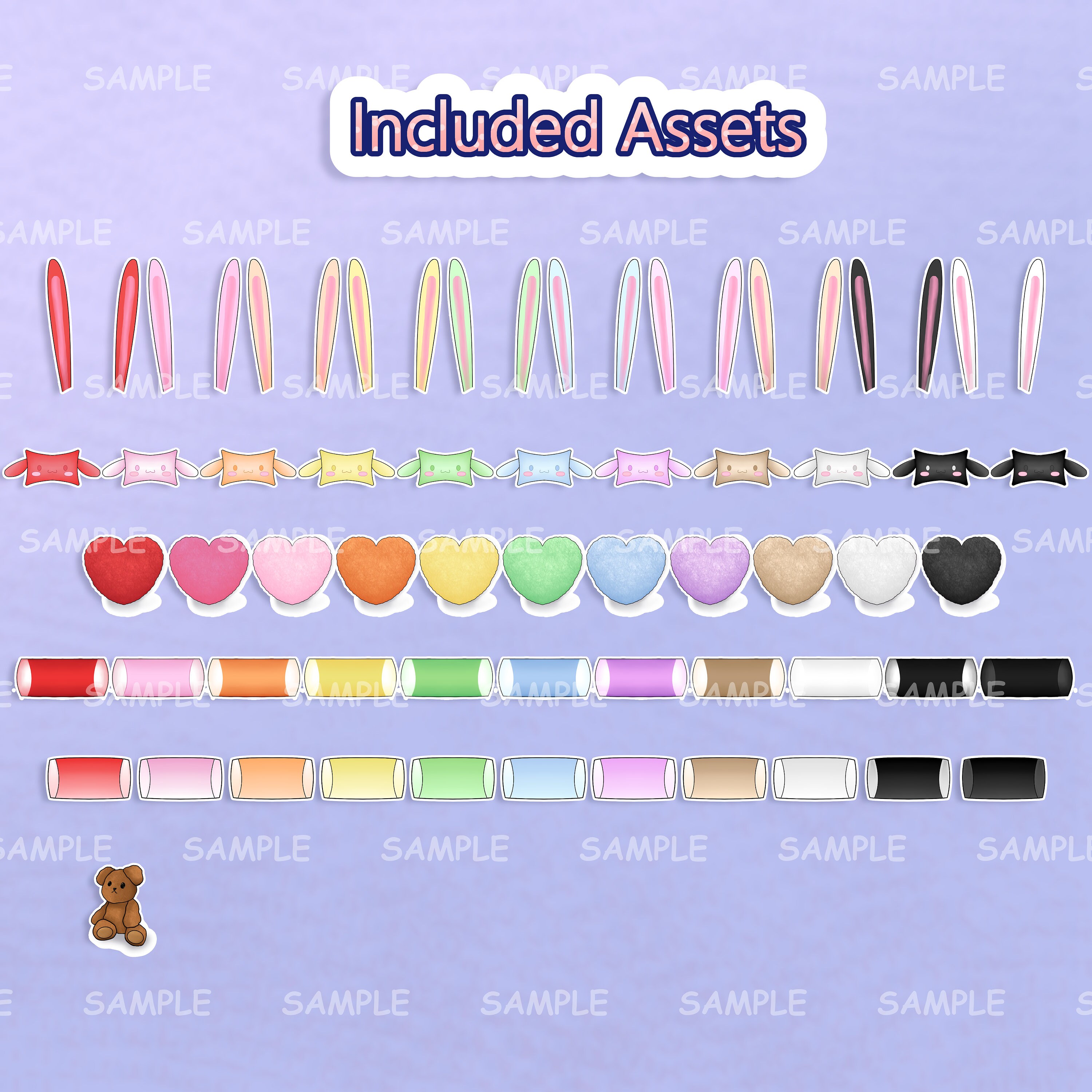 Bunny Gaming Chair Asset | Vtuber Gaming Chair | Customizable Streaming ...