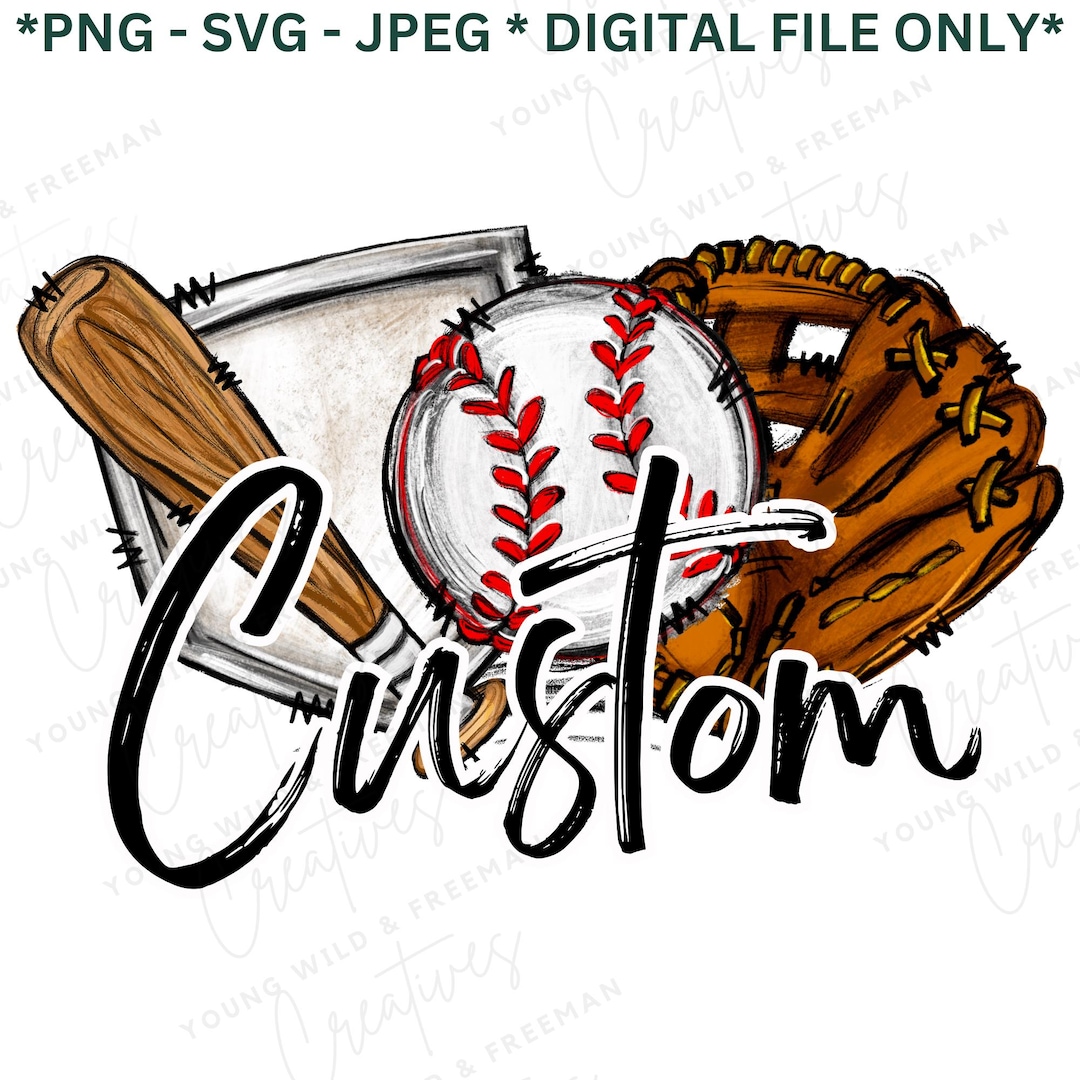 CUSTOM Baseball PNG School Spirit Wear Spirit Shirt Baseball Season ...