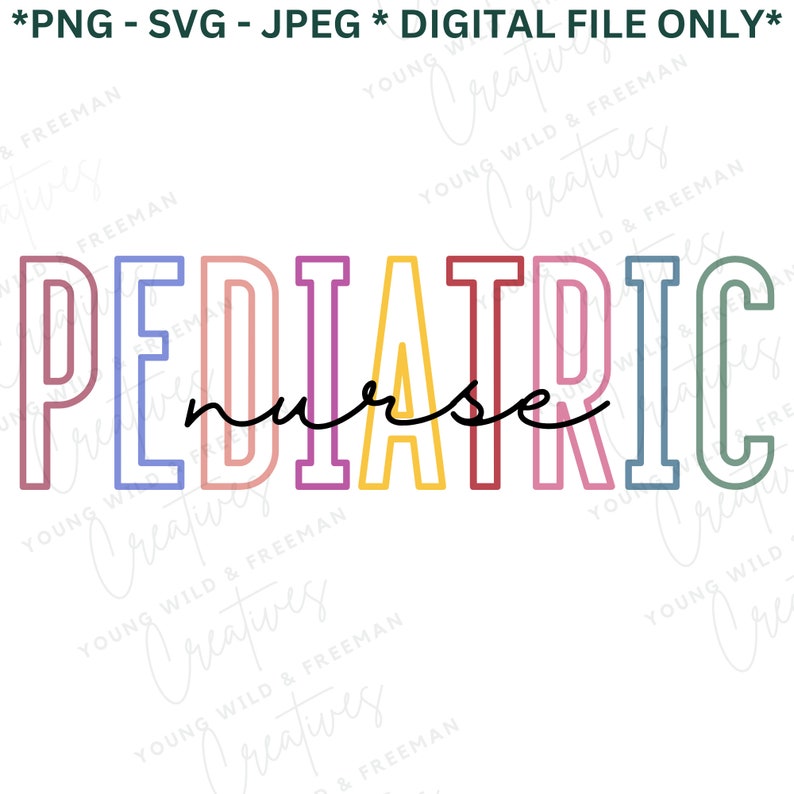 Pediatric Nurse SVG/PNG/JPEG, Nurse Png, Pediatrics Png, Pediatric ...