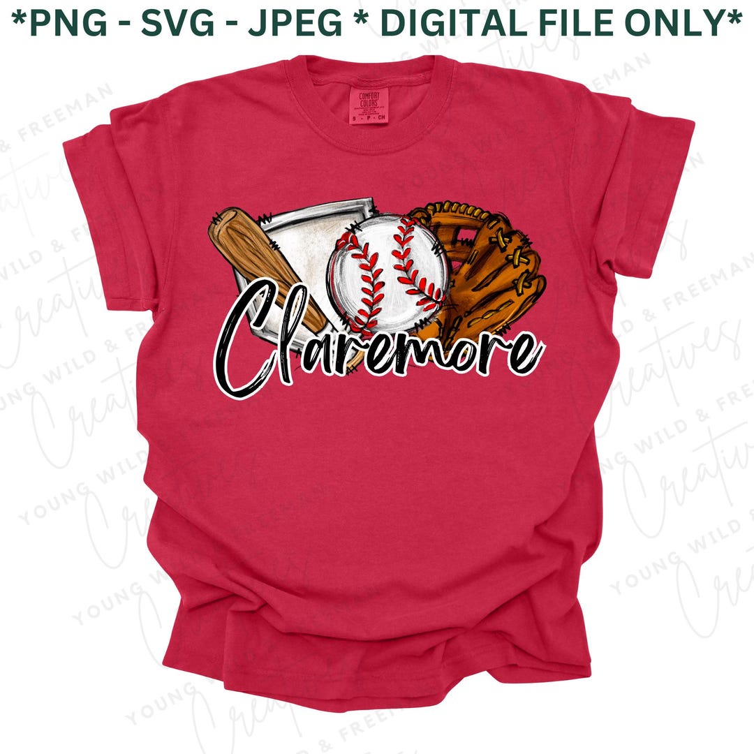 Claremore Baseball PNG School Spirit Wear Spirit Shirt Baseball Season ...