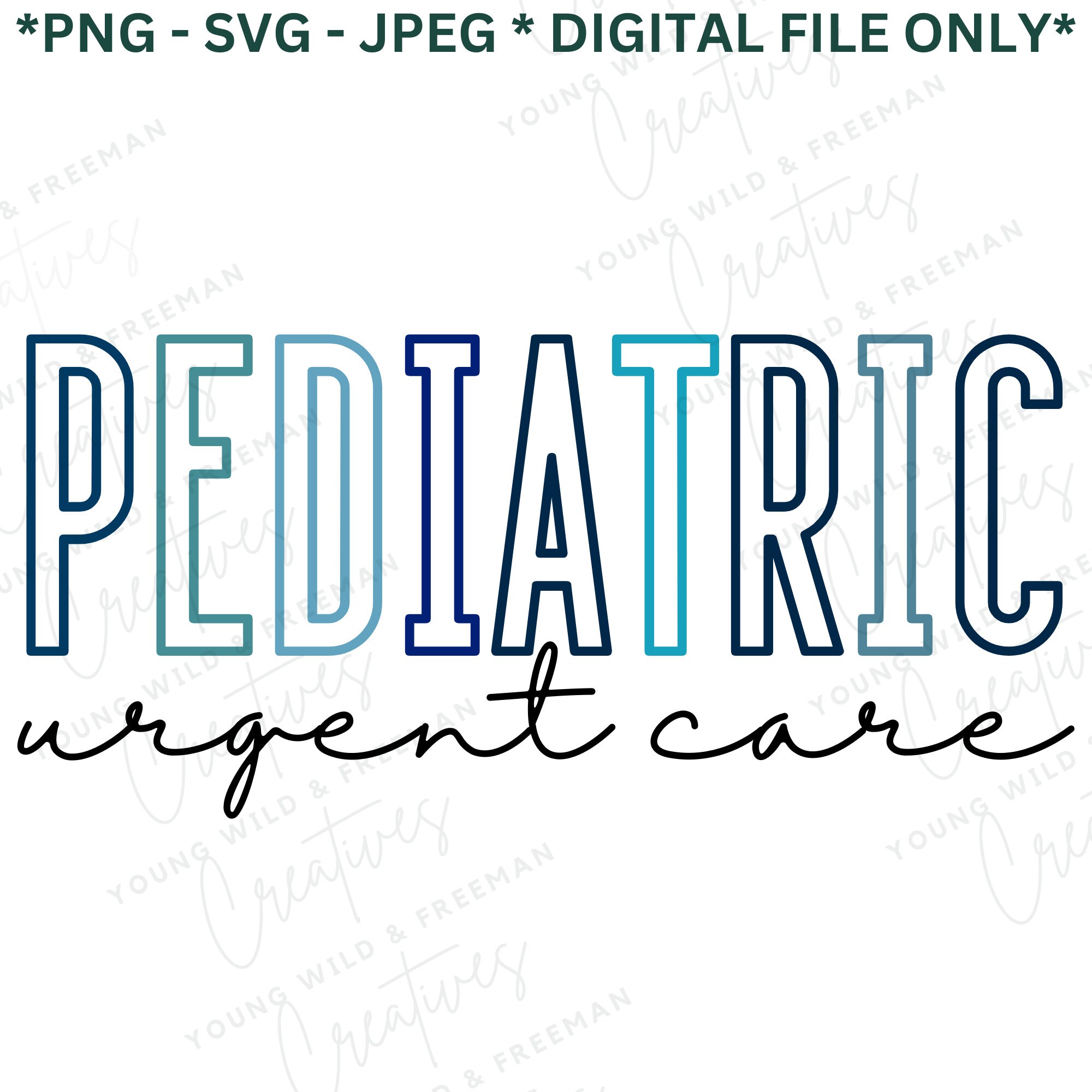 Pediatric Urgent Care SVG/PNG/JPEG, Nurse Png, Pediatrics Png ...