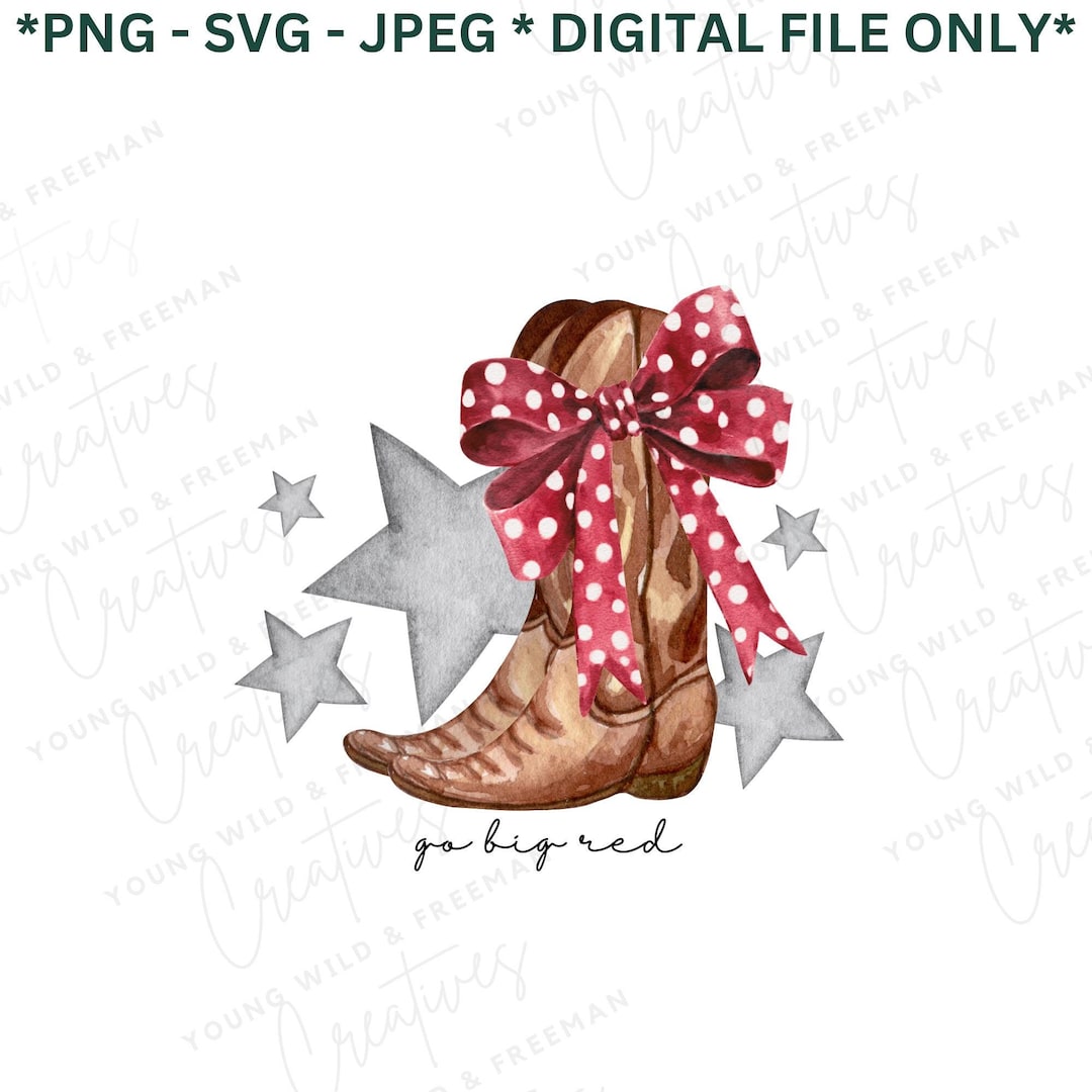 Go Big Red PNG/SVG/JPEG Digital Download File, Football Svg, Svg ...