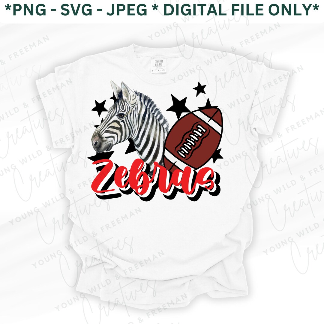 Zebras Football PNG/SVG/JPEG Digital Download File, Zebras Football Svg ...