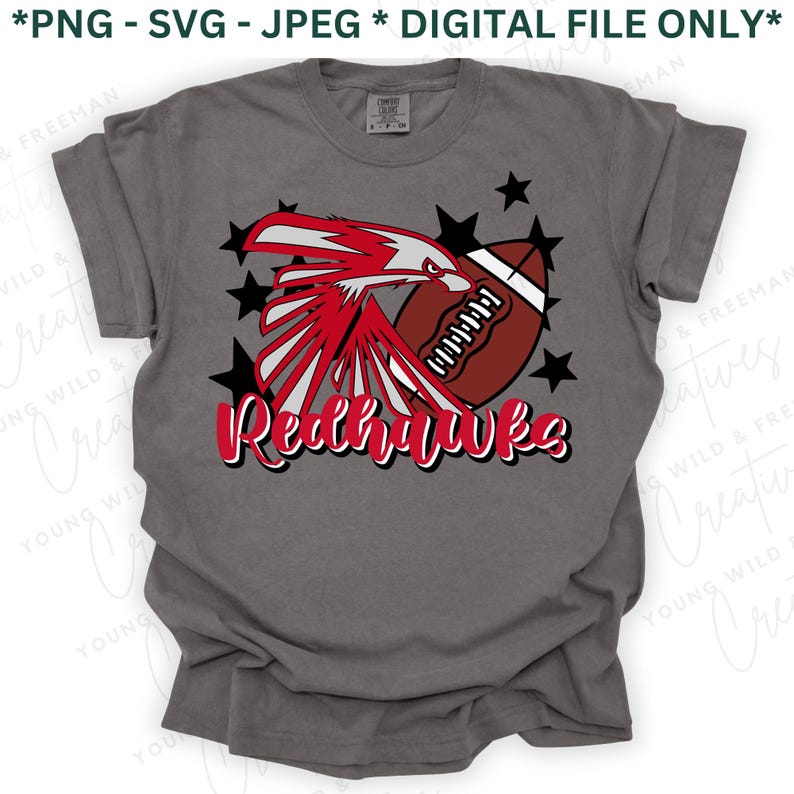Redhawks Football PNG/SVG/JPEG Digital Download File, Redhawks Football ...