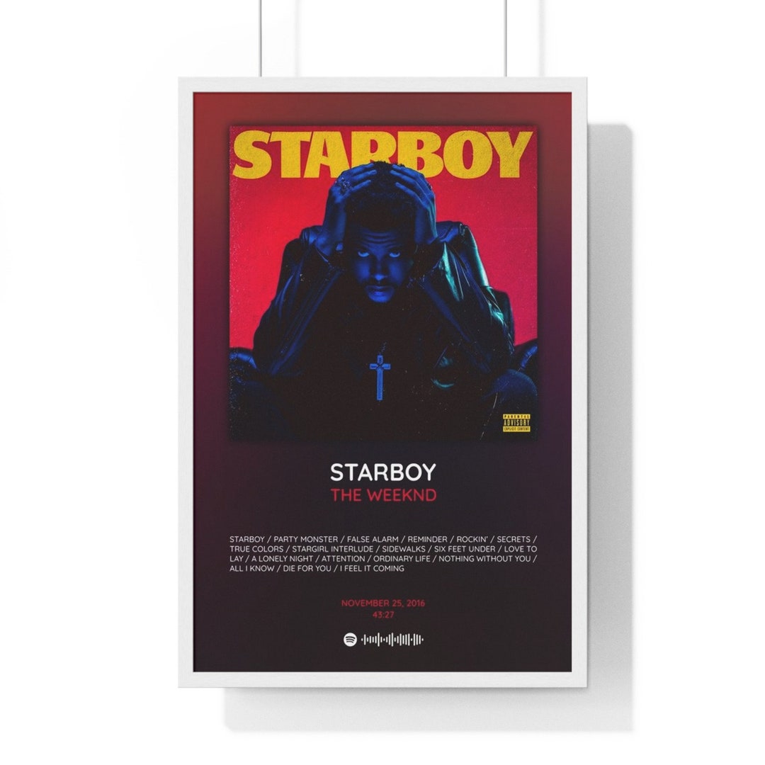 The Weeknd Starboy Album Poster Print Retro the Weeknd Print Save Your ...