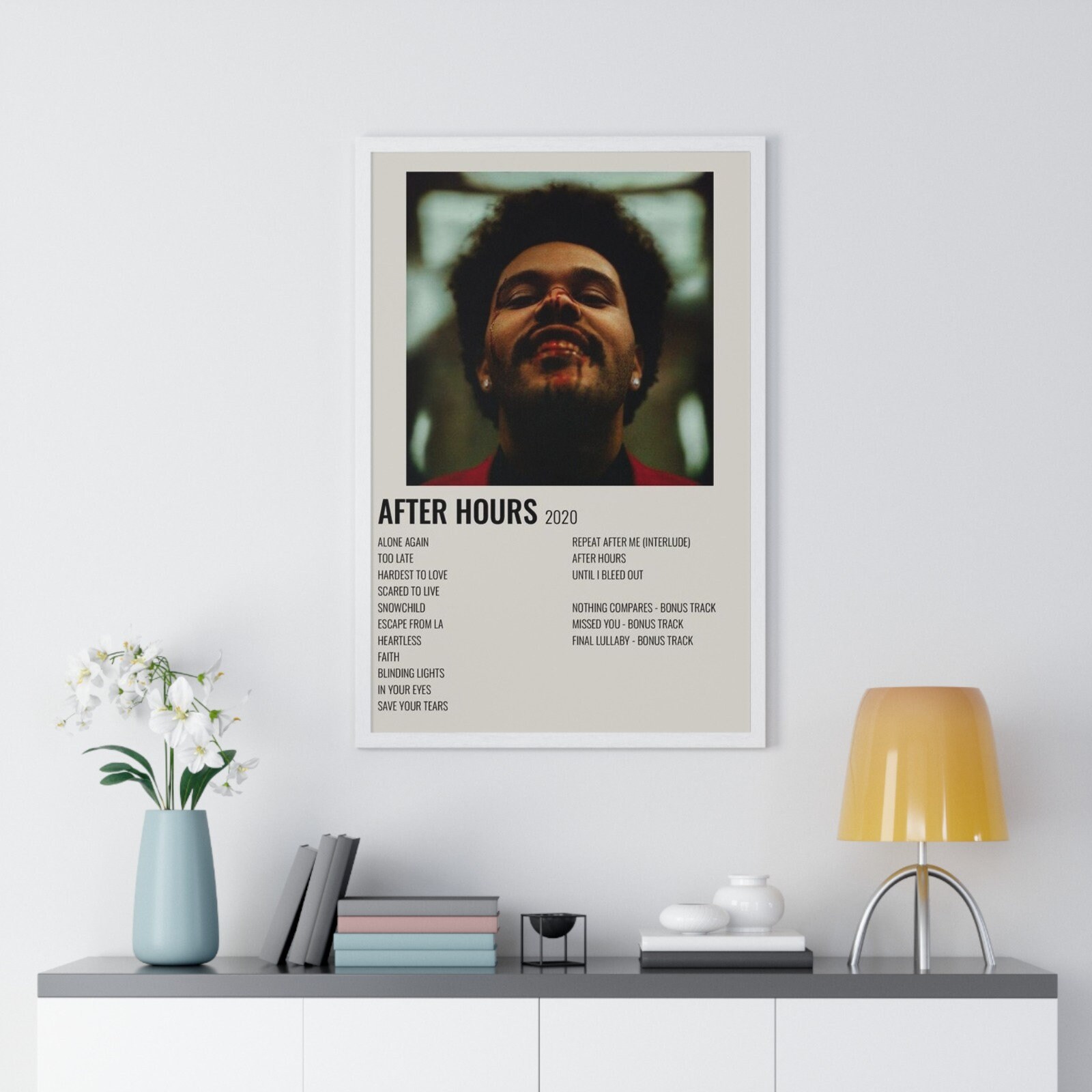 The Weeknd Starboy Album Poster Print Retro the Weeknd Print Save Your ...