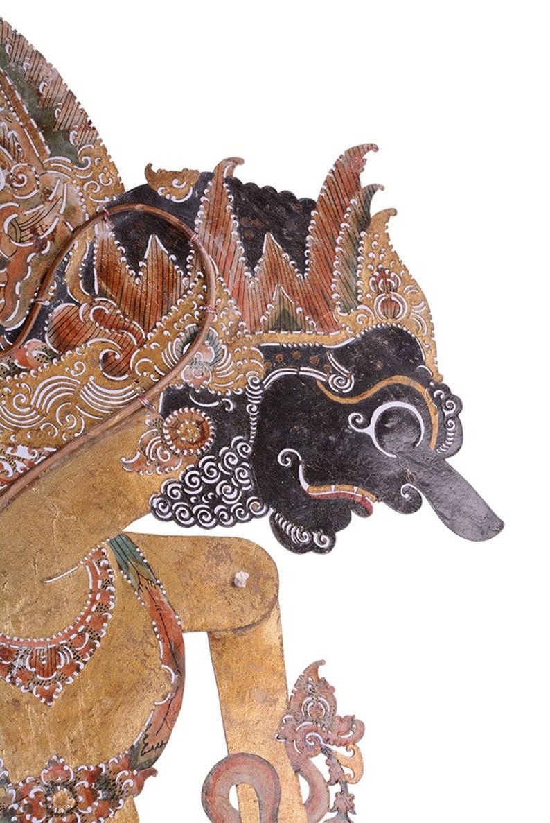 Oude Wayang Kulit Pop - Duryudana - Schaduwpop - Indonesië - Etsy