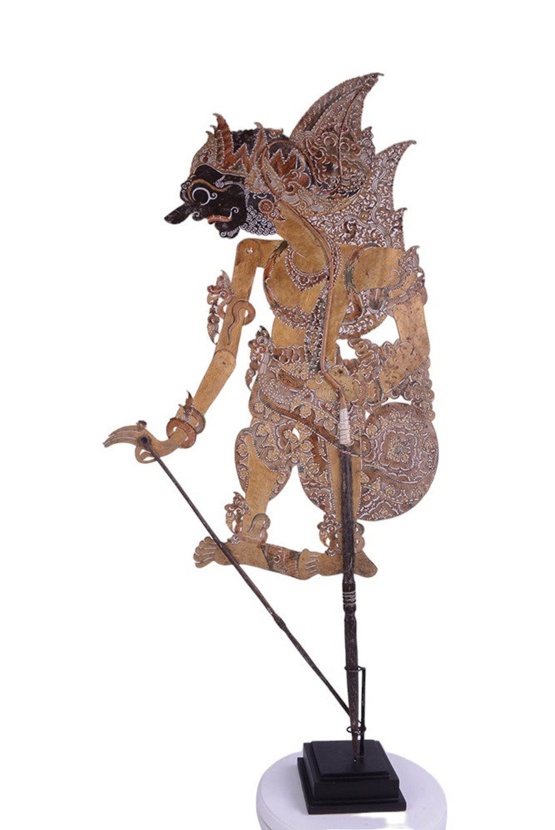 Oude Wayang Kulit Pop - Duryudana - Schaduwpop - Indonesië - Etsy