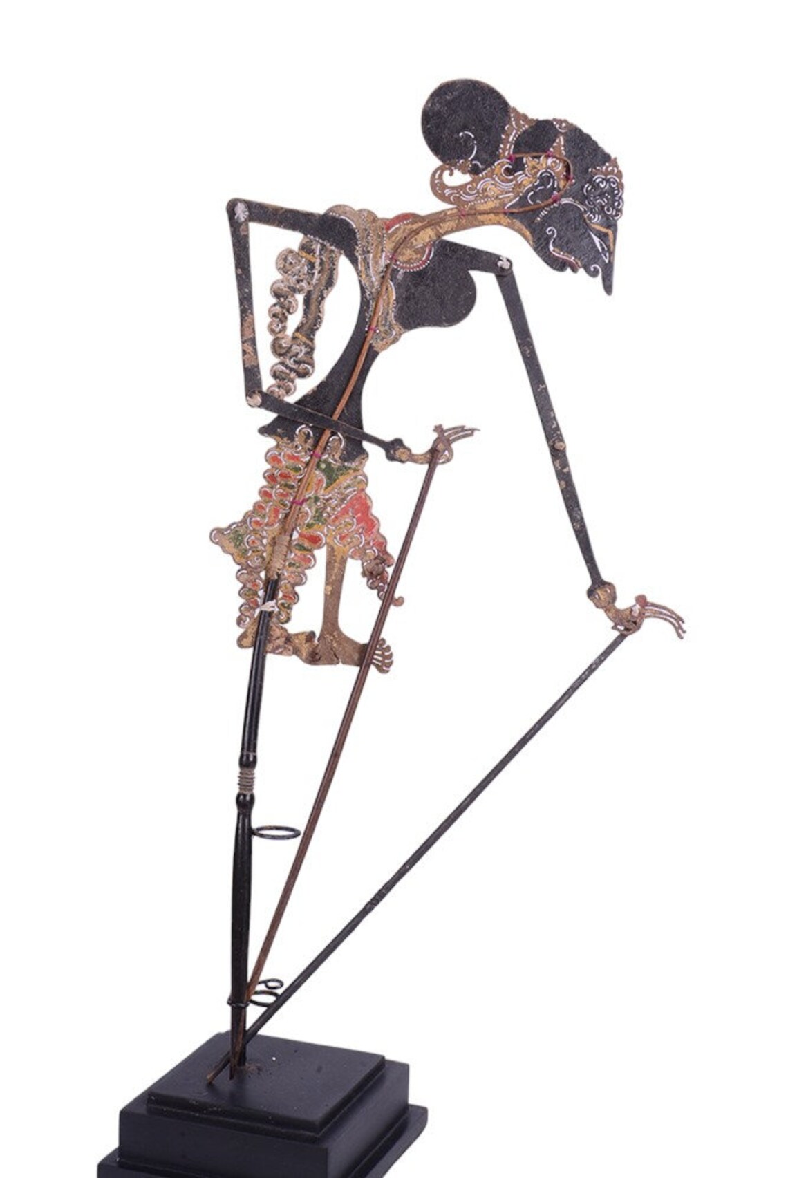 Heel Fijn Uitgesneden Wayang Kulit Pop - Surakartan Kunthi - Schaduwpop ...