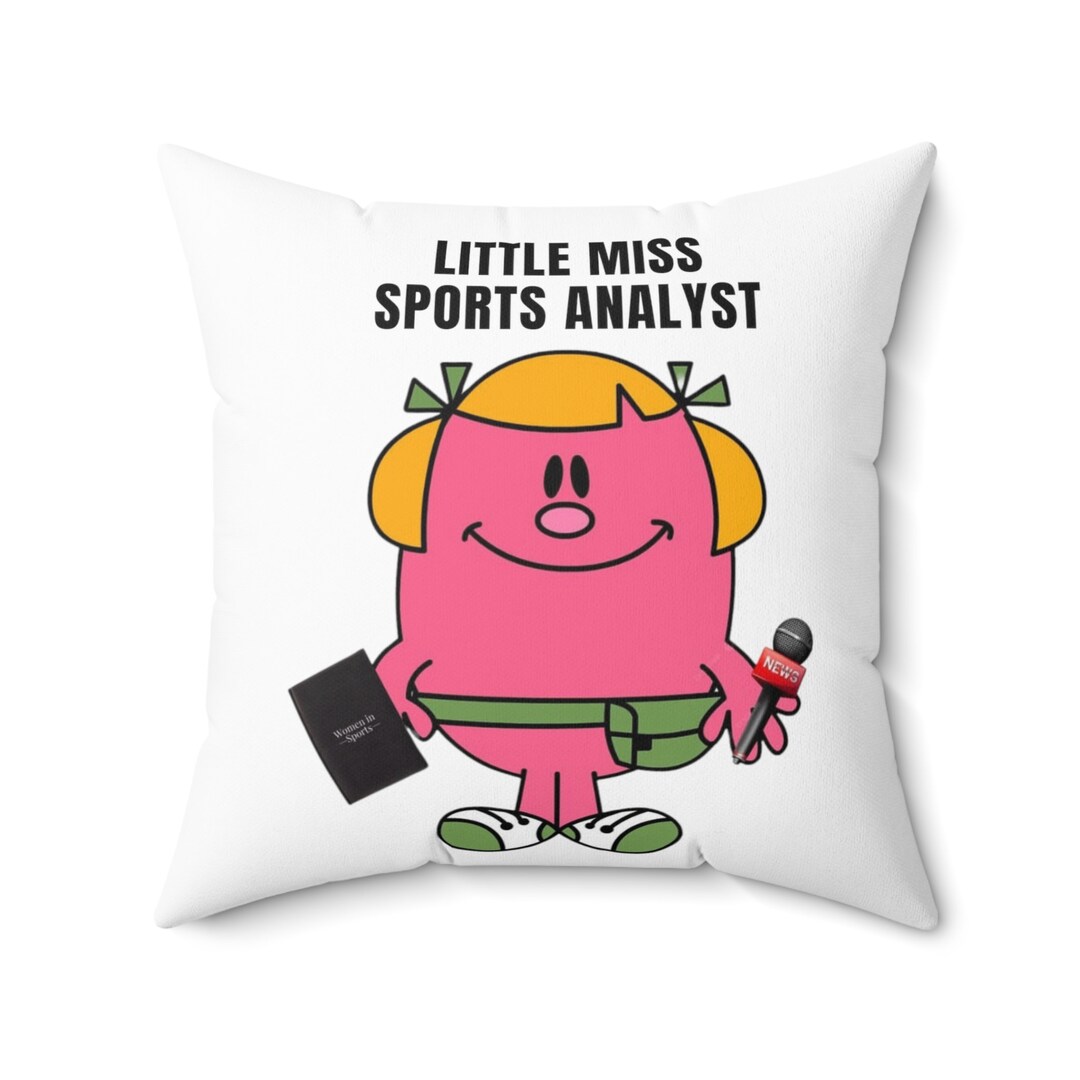 Little Miss Sports Analyst Pillow, Little Miss Custom Sports Analyst ...