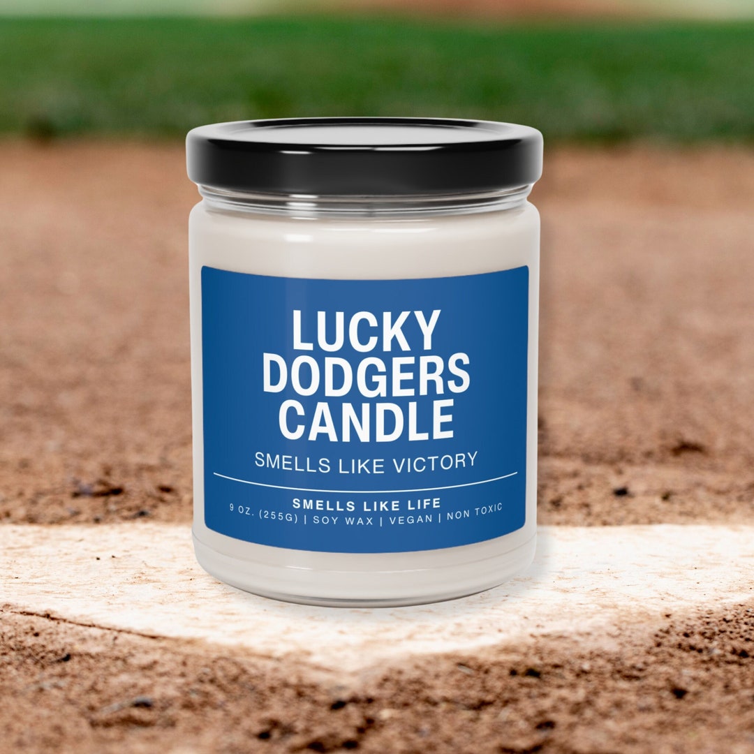 Lucky Dodgers Candle Perfect for Baseball Enthusiasts, Celebrate Los ...