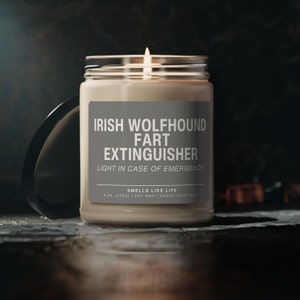 Irish Wolfhound Fart Extinguisher Candle Light in Case of Emergency ...