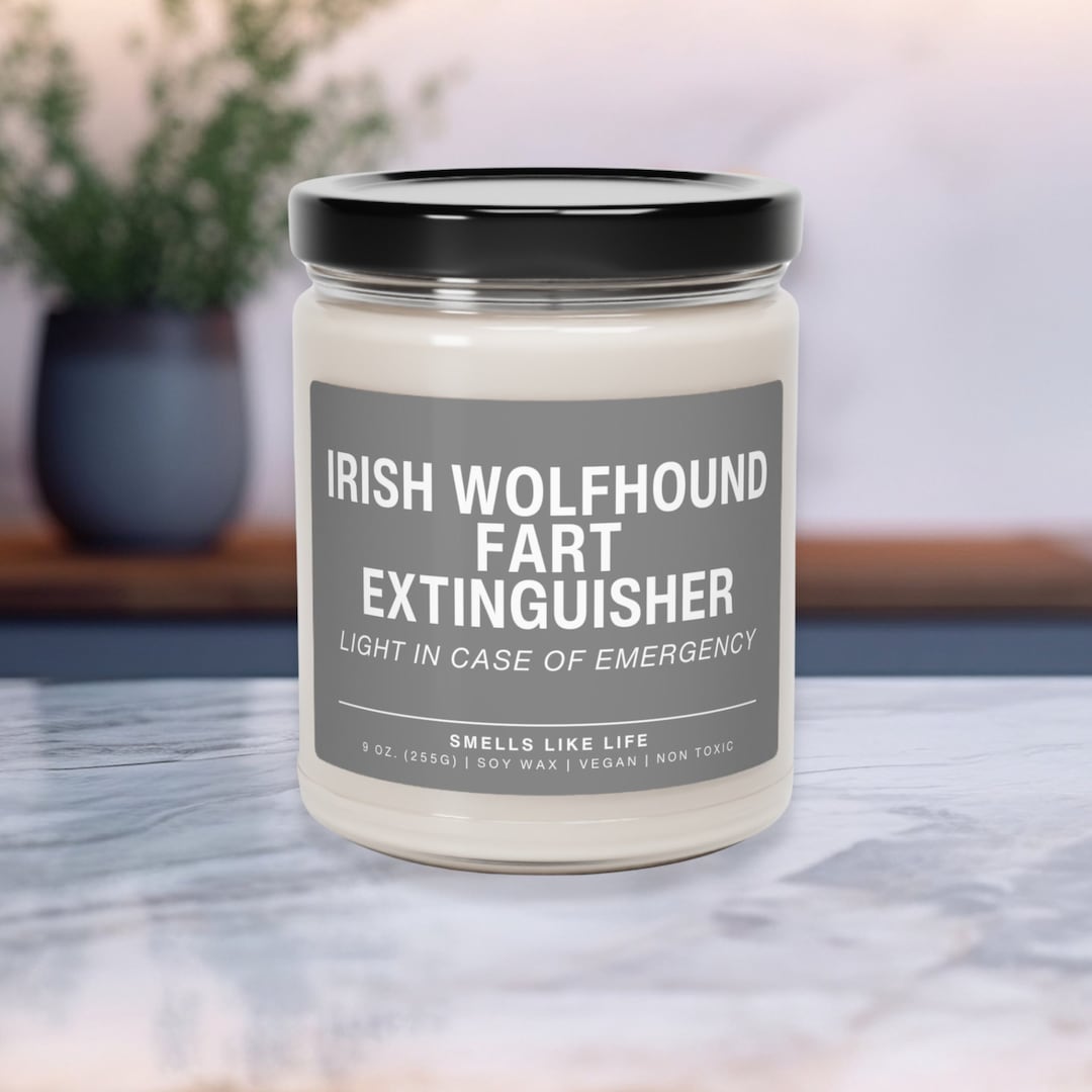 Irish Wolfhound Fart Extinguisher Candle Light in Case of Emergency ...