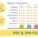 Printable Brushing and Flossing Chart for Kids | Brush Your Teeth ...