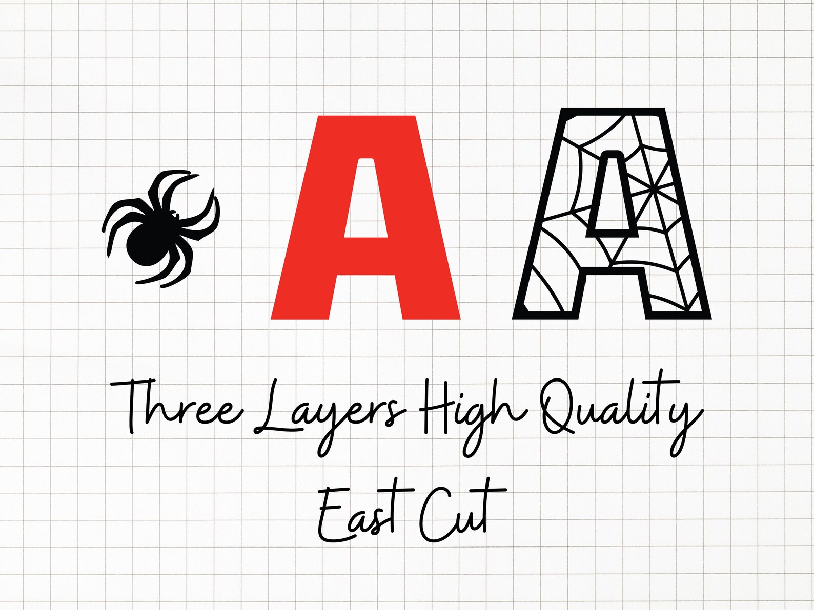 70 Spider Font SVG Bundle Spider Alphabet SVG Spider Font Spider Web ...