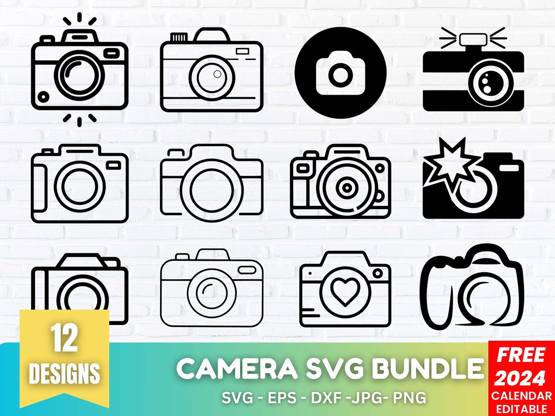 Camera SVG Bundle, Photography SVG, Photos Svg, Camera Clipart, Camera ...