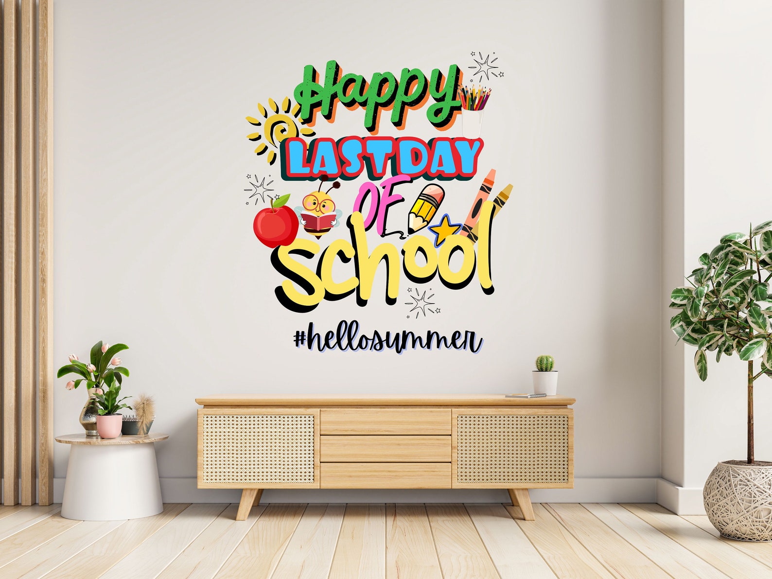 Happy Last Day of School PNG Digital Design, School Clipart for Shirts ...