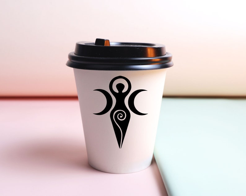 Triple Moon Goddess SVG Bundle: Mystical Pentagram Designs (digital ...
