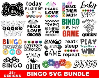 Bingo Svg Bundle. Bingo Svg, Bingo Player Svg, Bingo Lady Svg, Bingo ...