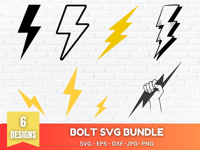 Lightning Bolt Svg, Lightning Svg Bundle, Lightning Bolt Svg, Flash Svg ...