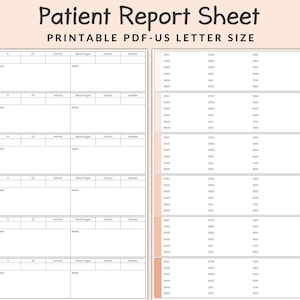 Patient Report Sheet, Patient Report Sheet Printable,nursing Med Surg ...