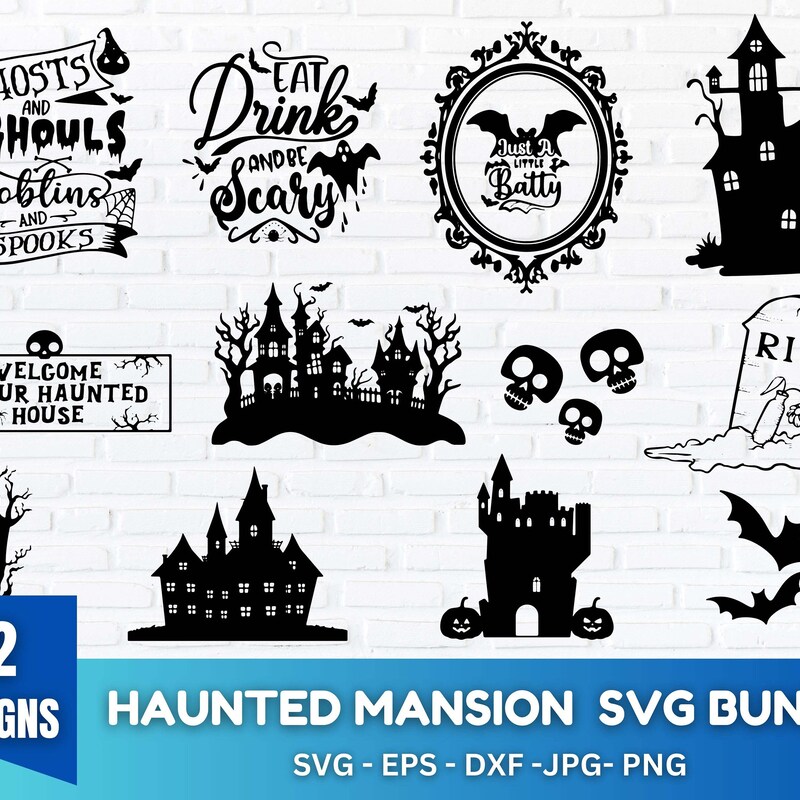 Haunted Mansion Svg - Etsy