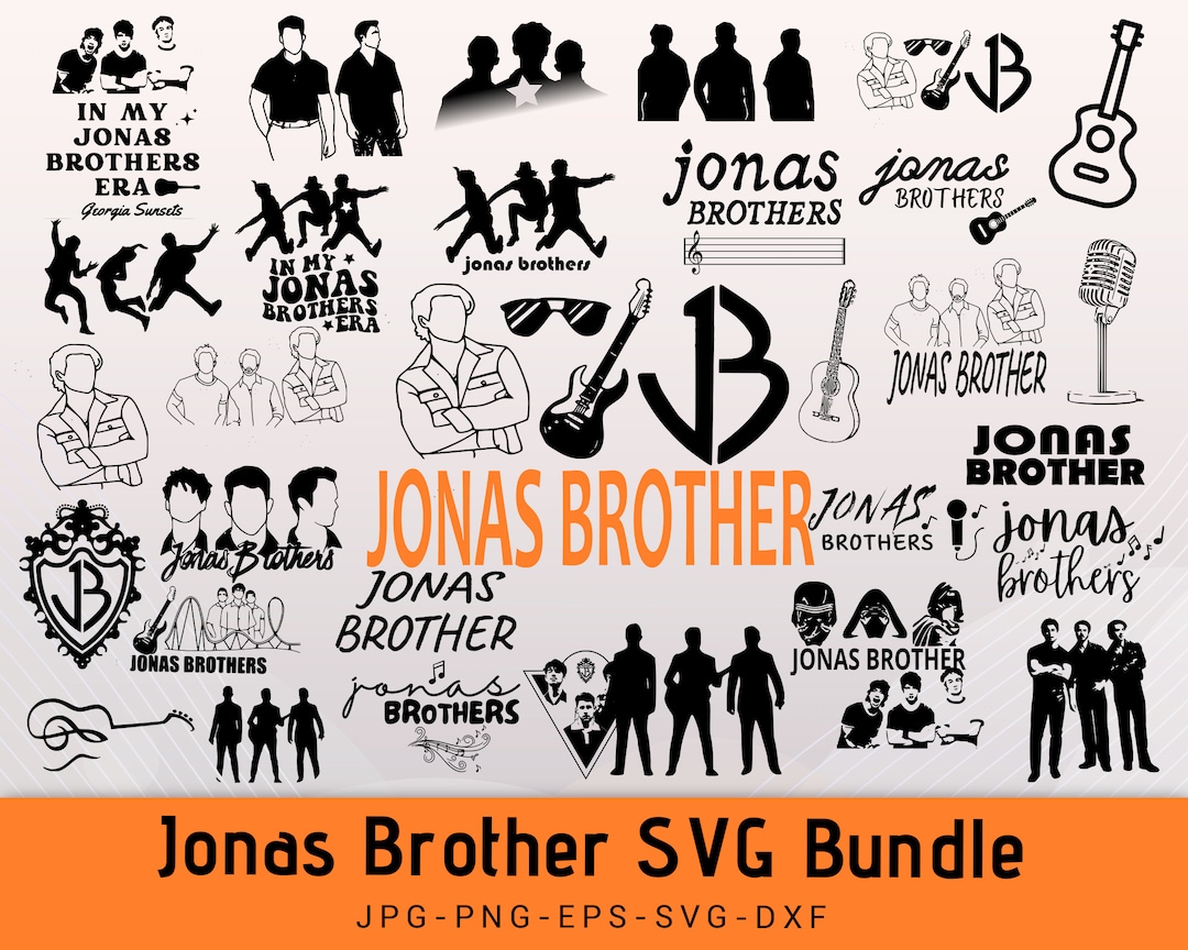 Jonas Brothers SVG Bundle: Retro 90's PNG, Concert 2023 (digital ...