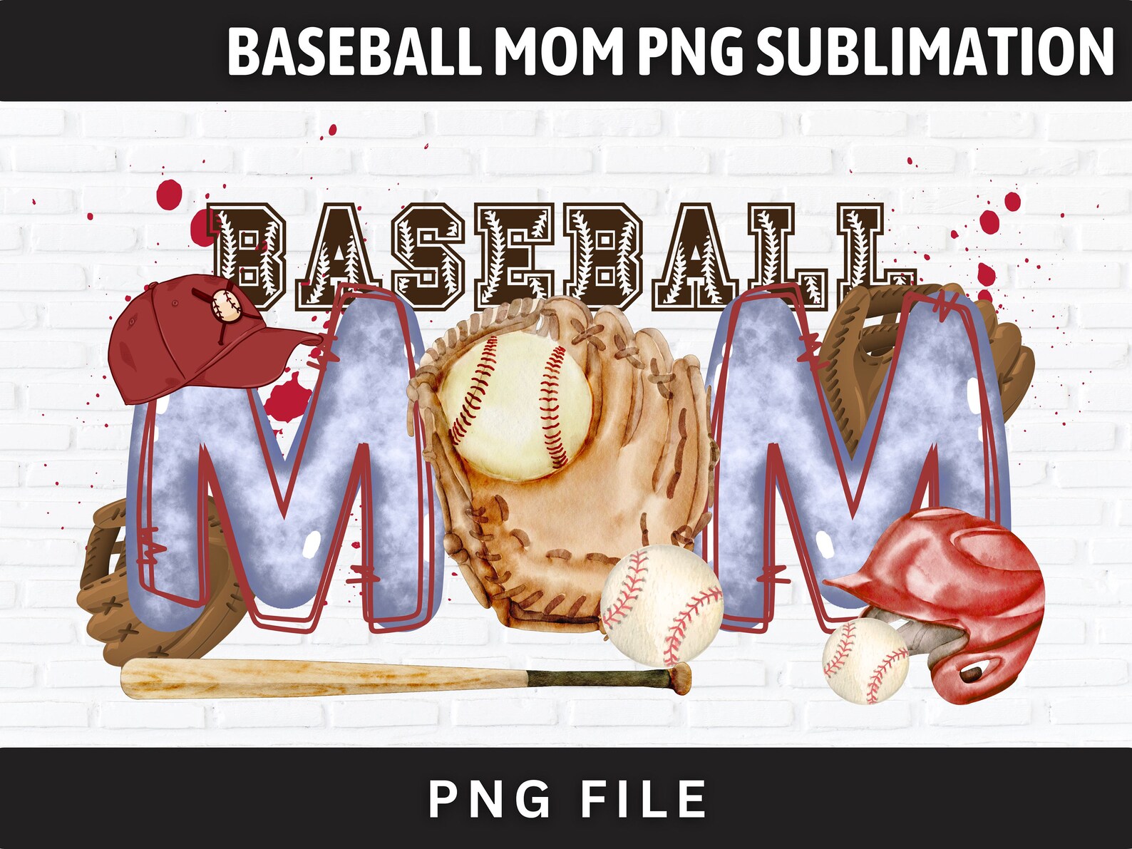 Baseball Mom PNG Sublimation Design (digital Download) - Etsy