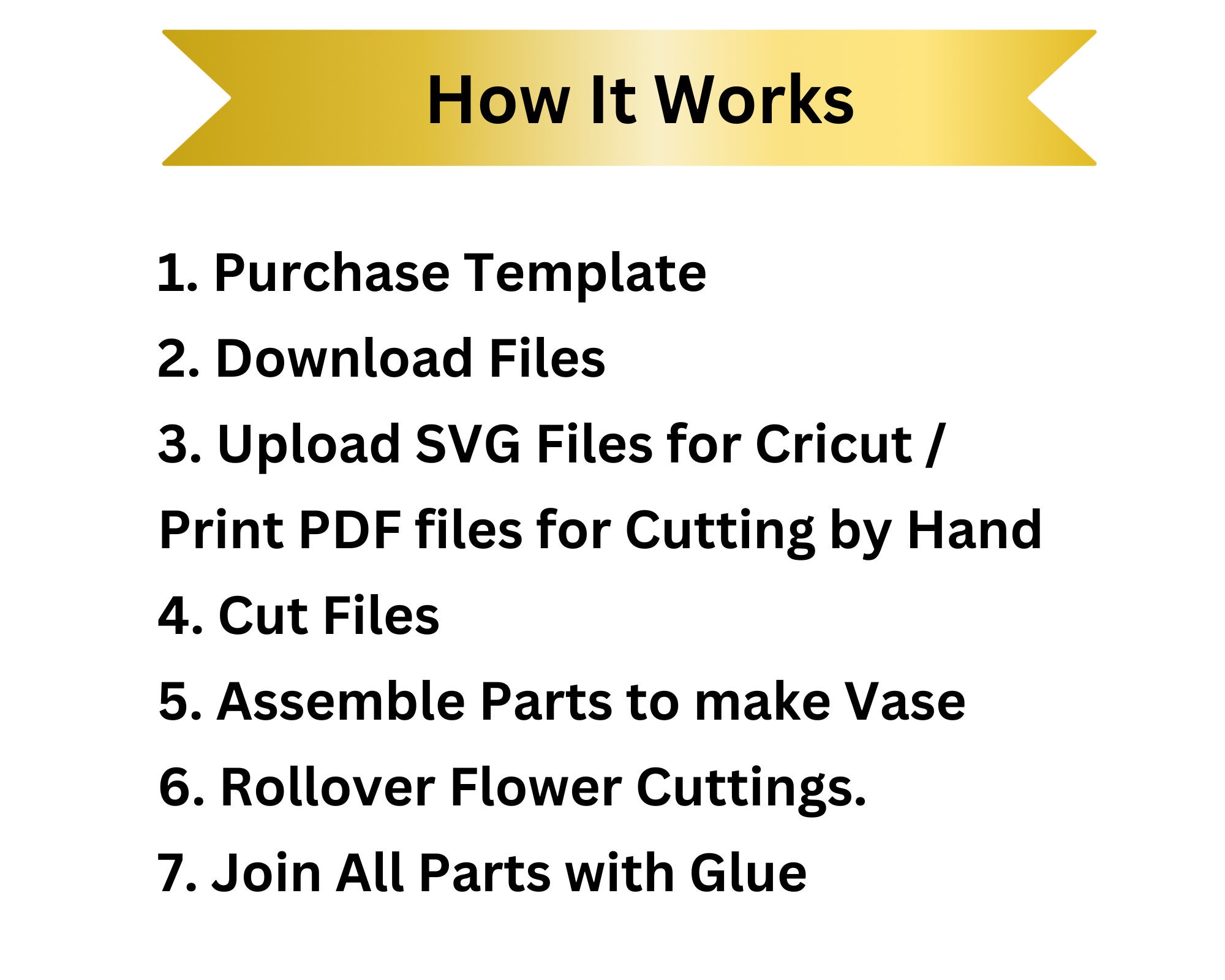 Paper Flower Bouquet SVG: Vase Template (digital Download) - Etsy