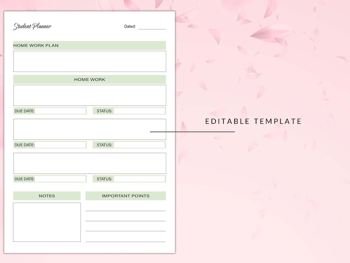 Nursing School Planner: Student Nurse Organizer (PDF) - Etsy