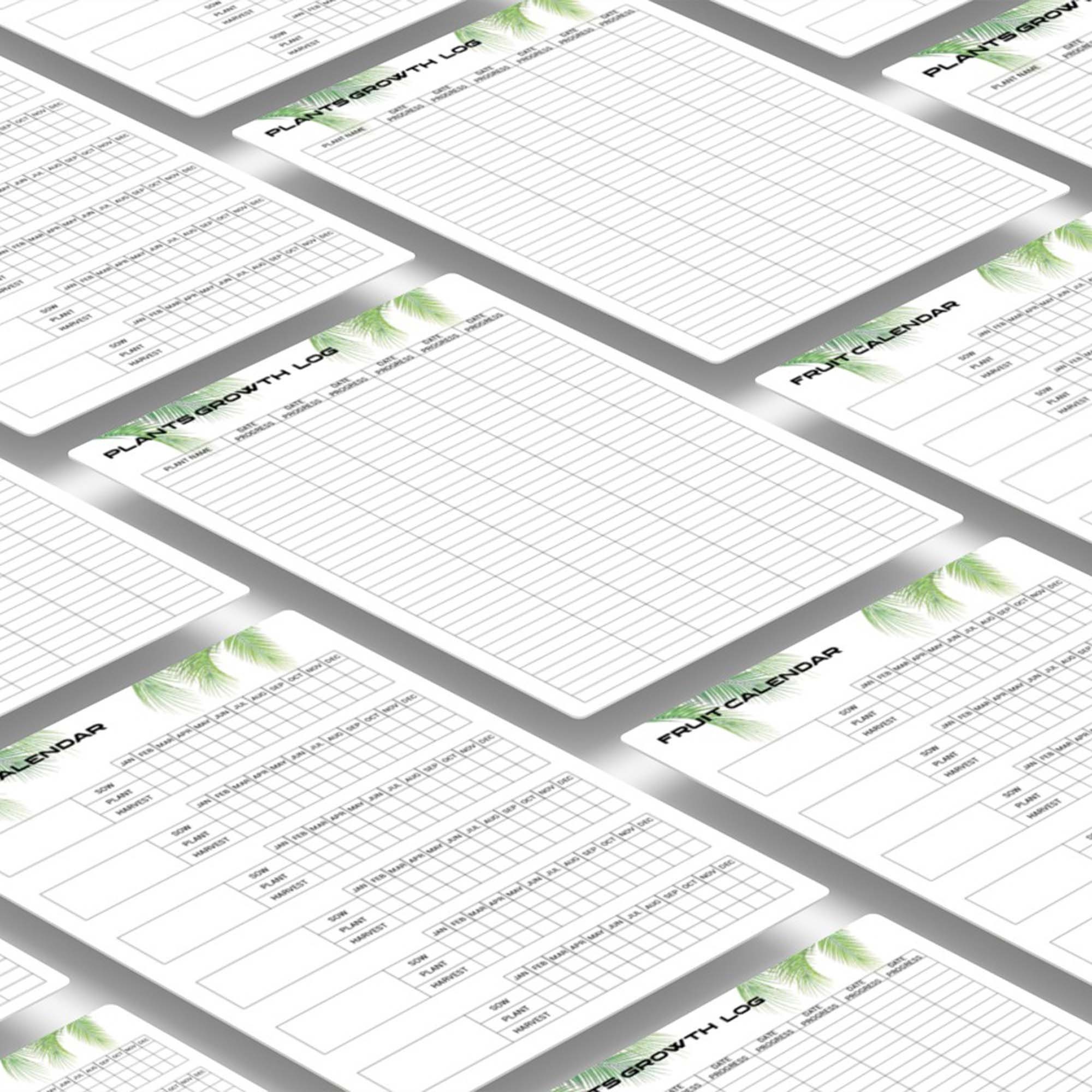 Garden Planner Printable: Plant Records, Gardening Logbook (PDF) - Etsy