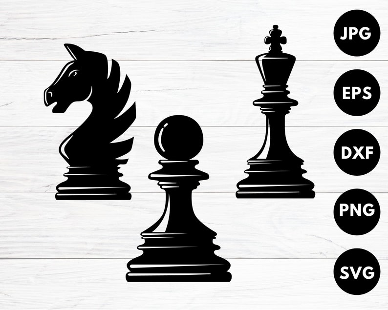 Chess SVG Bundle, Chess PNG Bundle, Chess Clipart, Chess SVG Cut Files ...
