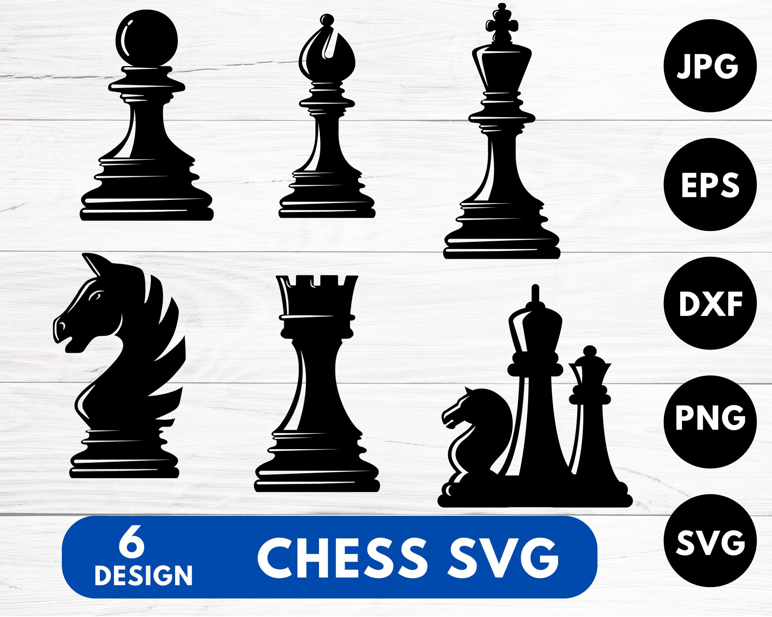Chess SVG Bundle, Chess PNG Bundle, Chess Clipart, Chess SVG Cut Files ...
