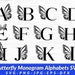 Butterfly Monogram Svg, Butterfly Svg, Butterfly Svg Bundle, Butterfly ...