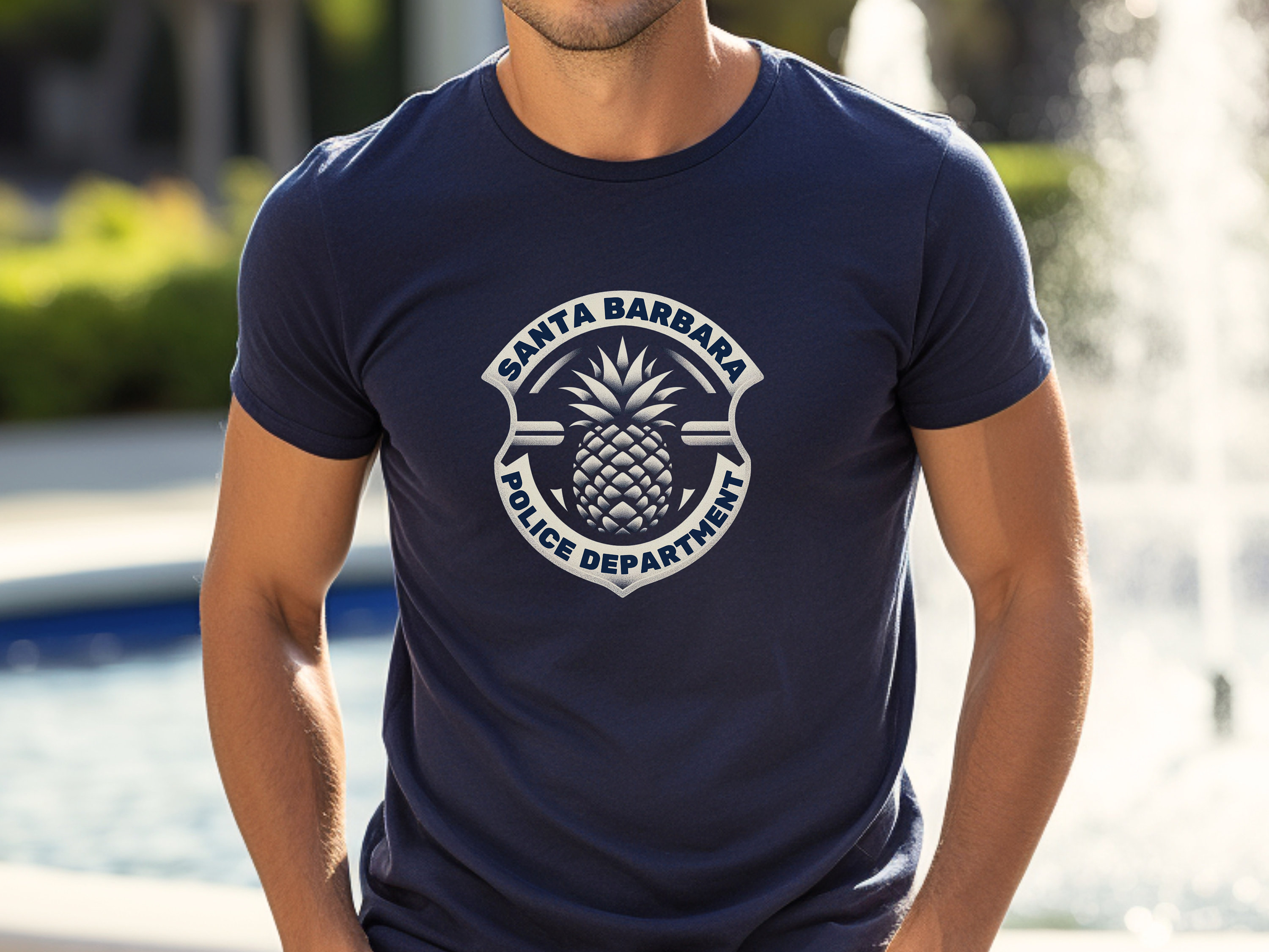 Santa Barbara Police Department Psych Pineapple Tee | Psych Merch ...
