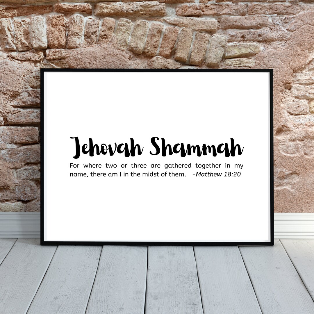Set of 7 Names of God, Digital Download, Printable Christian Wall Art ...
