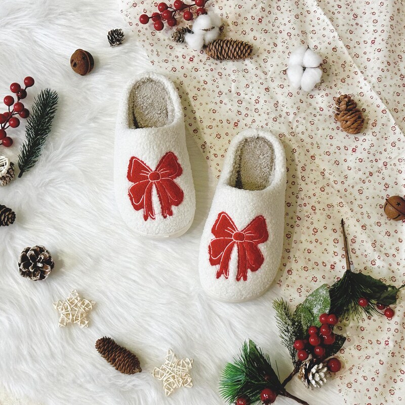 Christmas Slippers - Etsy