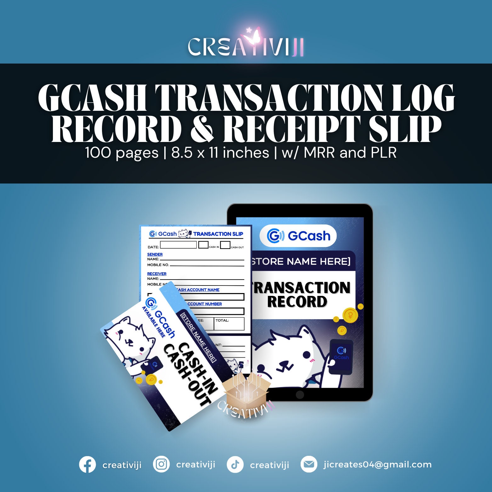 Gcash Transaction Log Record and Receipt Slip W/ FREEBIES! - W/ MRR ...