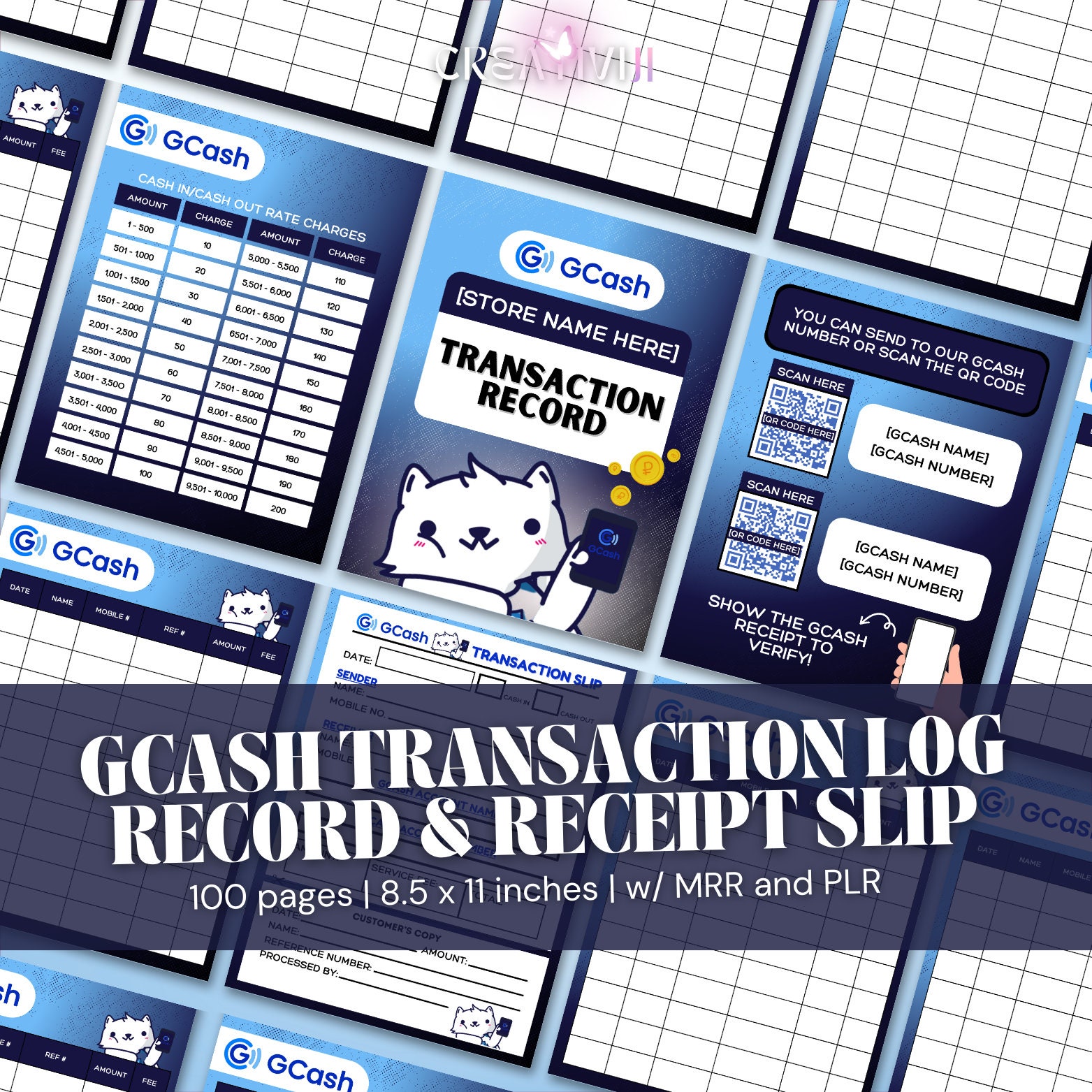 Gcash Transaction Log Record and Receipt Slip W/ FREEBIES! - W/ MRR ...