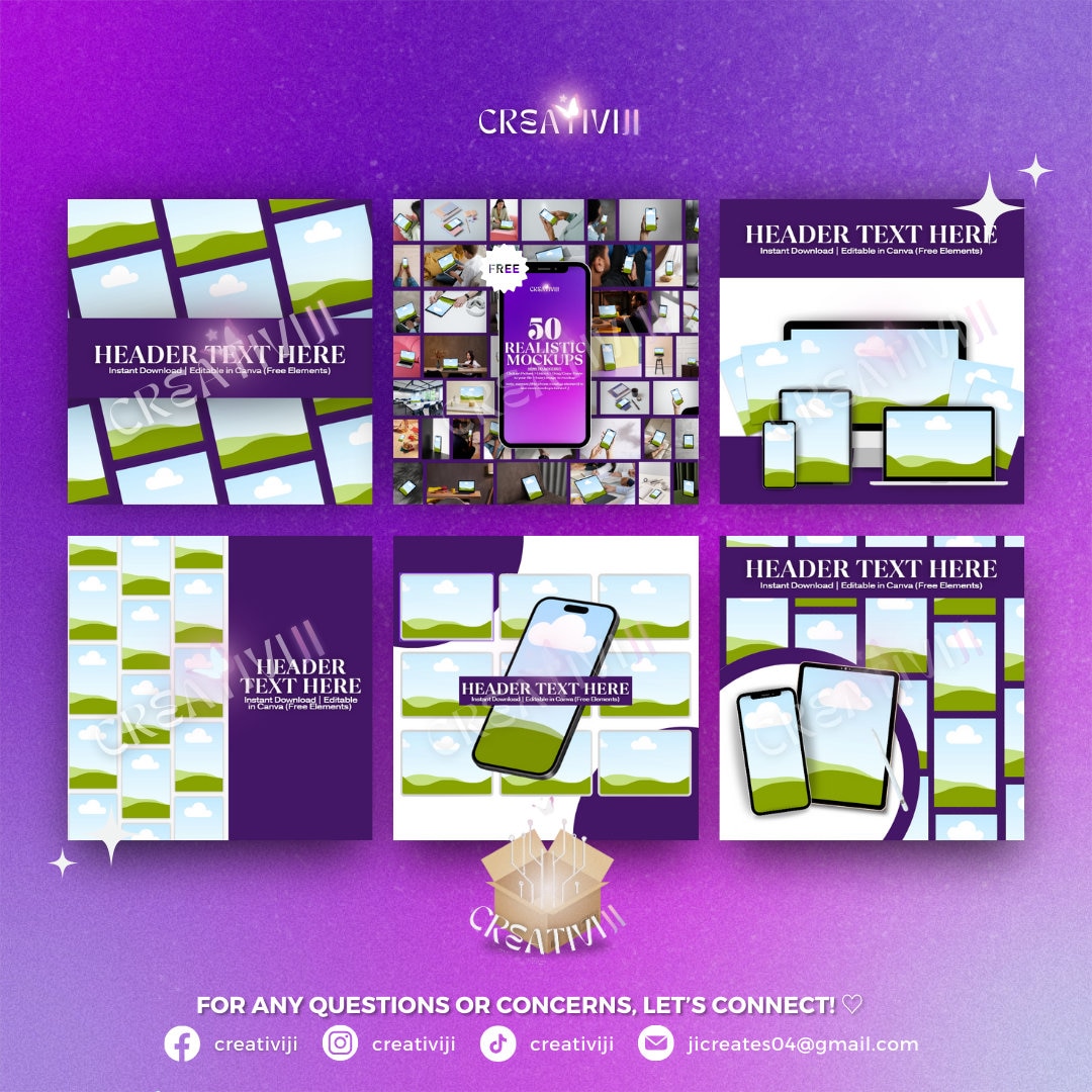 Canva Mockup Templates for Digital Products (w/ Realistic Mockups) Free ...