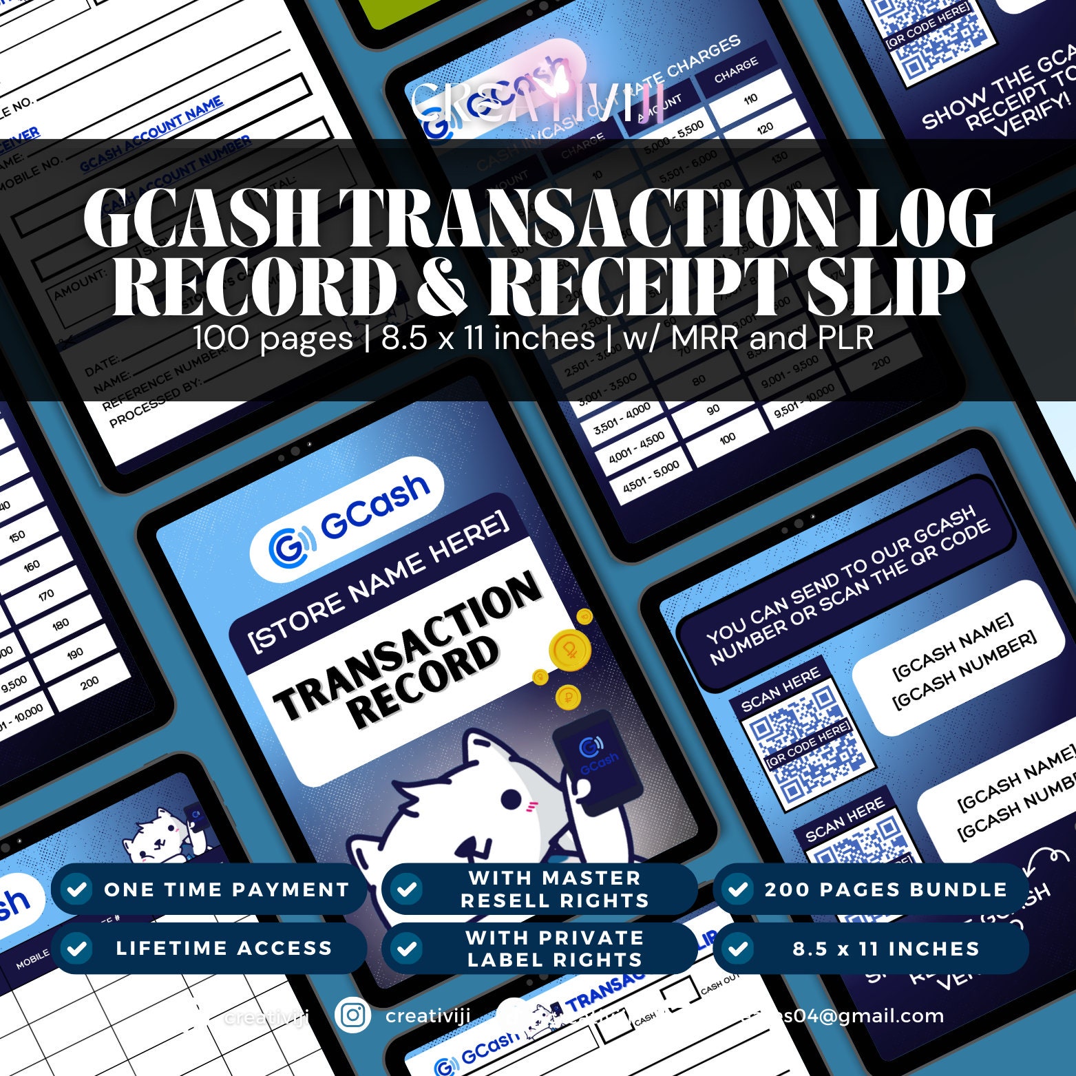 Gcash Transaction Log Record and Receipt Slip W/ FREEBIES! - W/ MRR ...