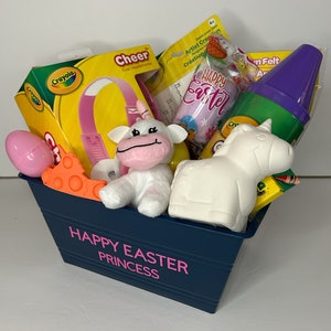 Crayola Crayon Unicorn Gift Basket Easter Girls Pre- Filled - Etsy