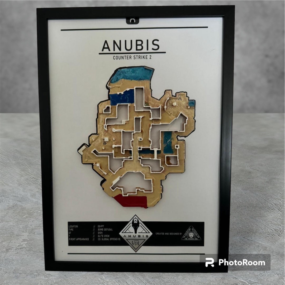 Bytc1 Anubis Counter Strike 3D Printed Map High Quality Print & Paint ...