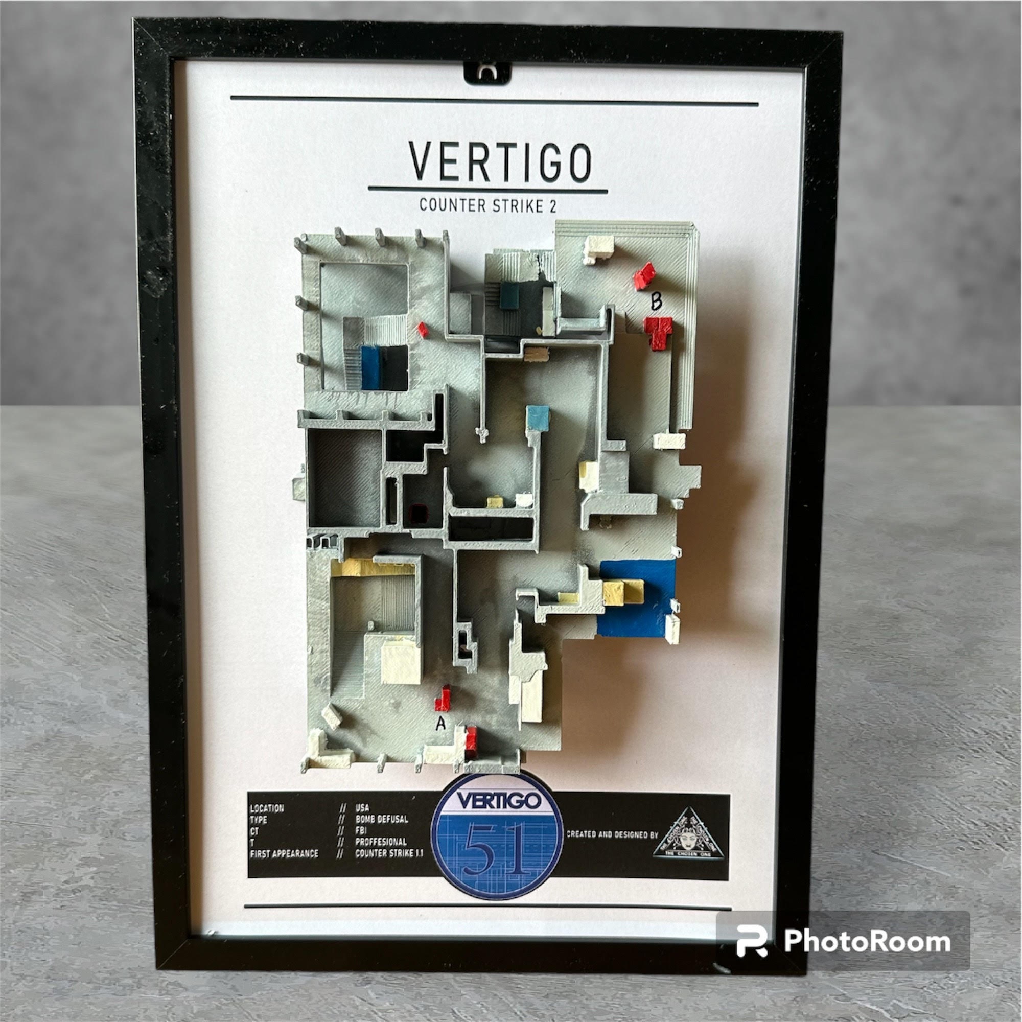 Bytc1 Vertigo Counter Strike 3D Printed Map High Quality Print & Paint ...