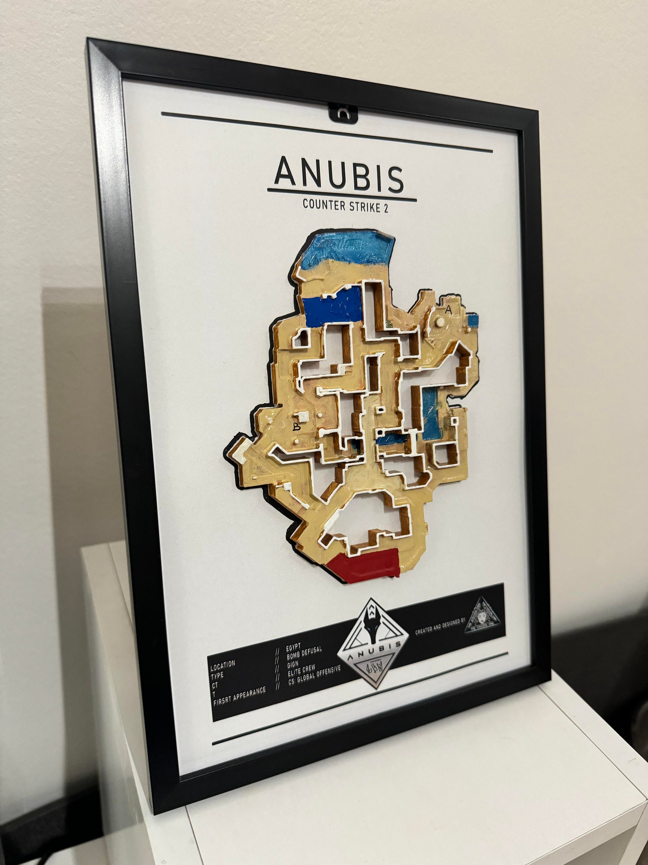 Bytc1 Anubis Counter Strike 3D Printed Map High Quality Print & Paint ...