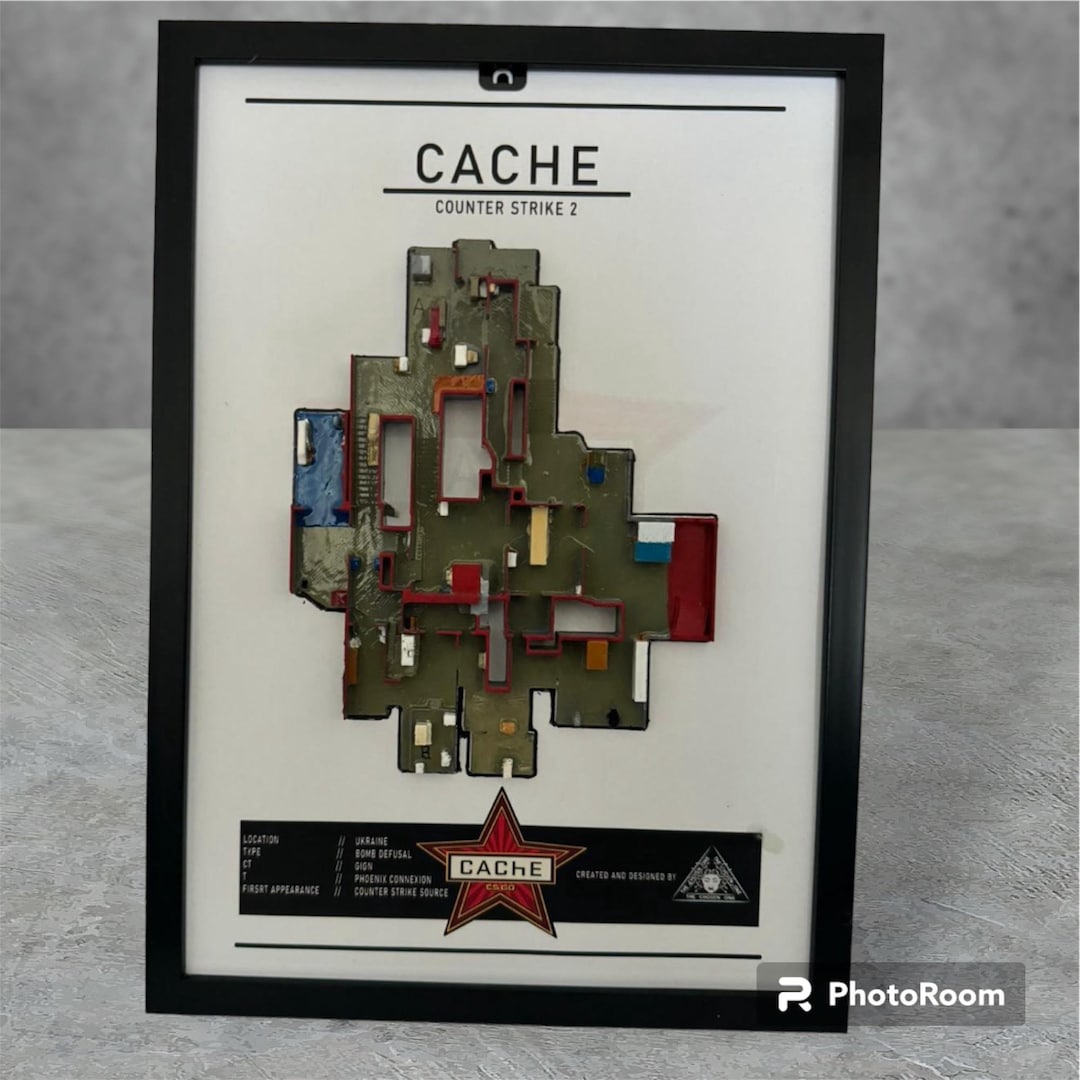 Bytc1 Cache Counter Strike 3D Printed Map High Quality Print & Paint ...