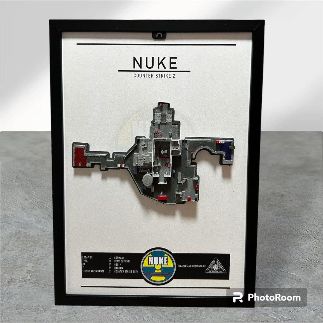 Bytc1 Nuke Counter Strike 3D Printed Map High Quality Print & Paint - Etsy