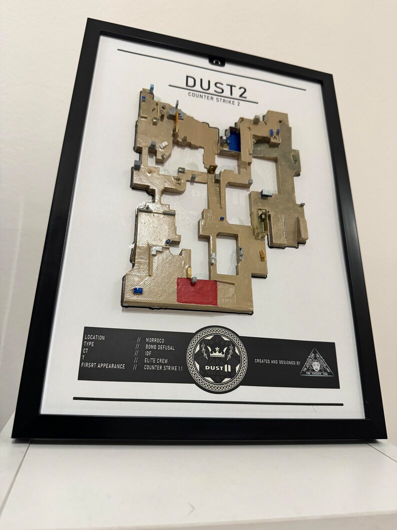 Bytc1 | Dust2 | Counter Strike - 3D Printed Map | High Quality Print ...