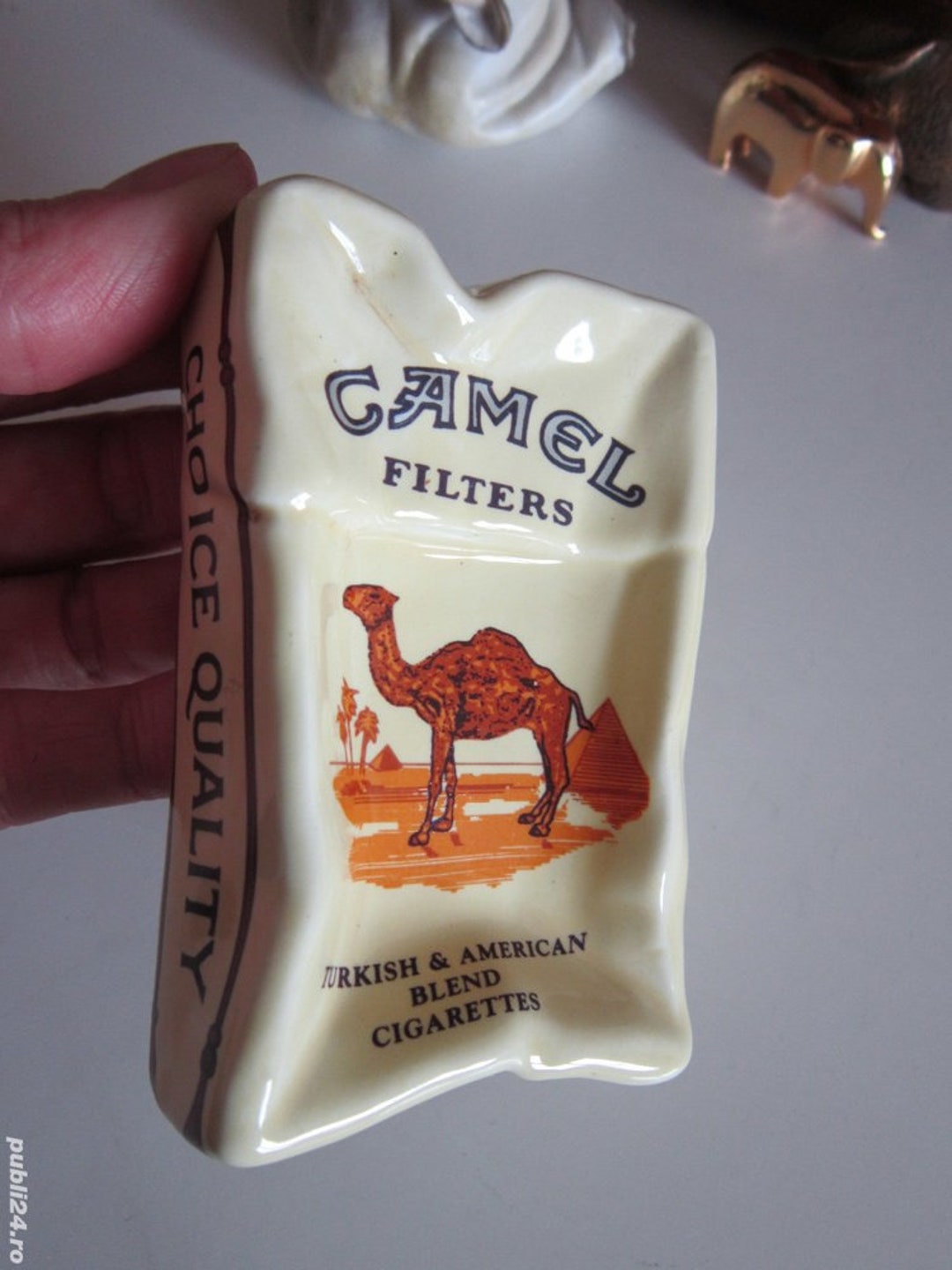 Wrinkled Camel Pack Ceramic Ashtray - Etsy